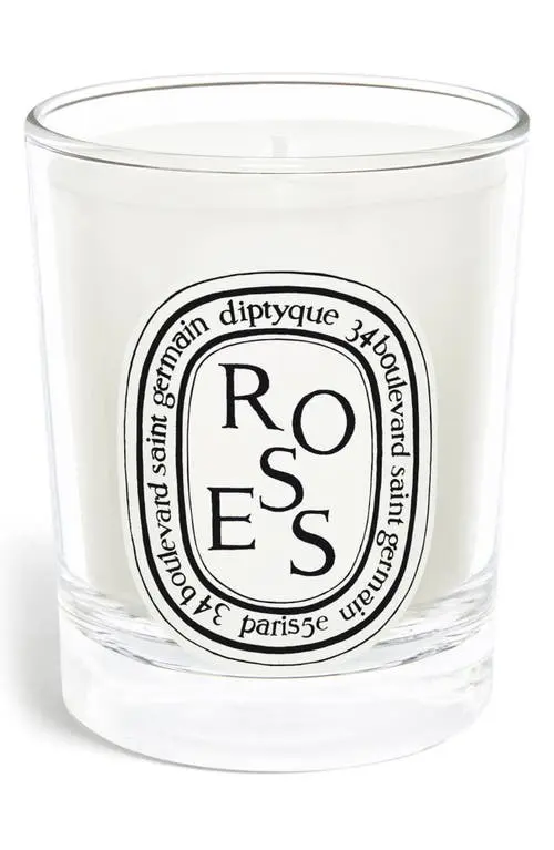 DIPTYQUE Roses Scented Candle - Clear Vessel