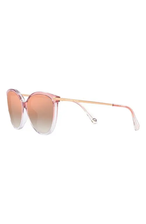 Michael Kors 58mm Gradient Cat Eye Sunglasses - Rose Gold