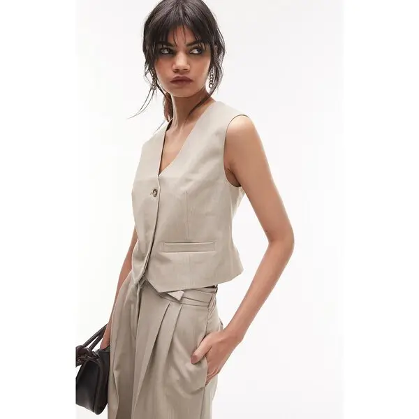 Topshop V-neck Waistcoat