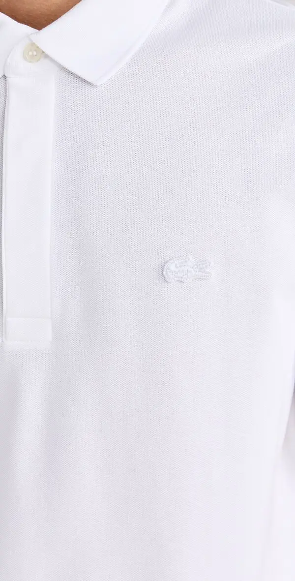 Lacoste Stretch Cotton Paris Polo - White