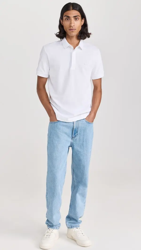 Lacoste Stretch Cotton Paris Polo - White