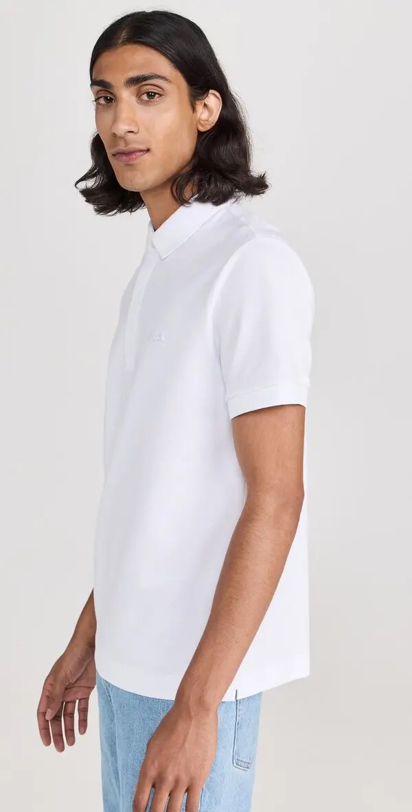 Lacoste Stretch Cotton Paris Polo - White