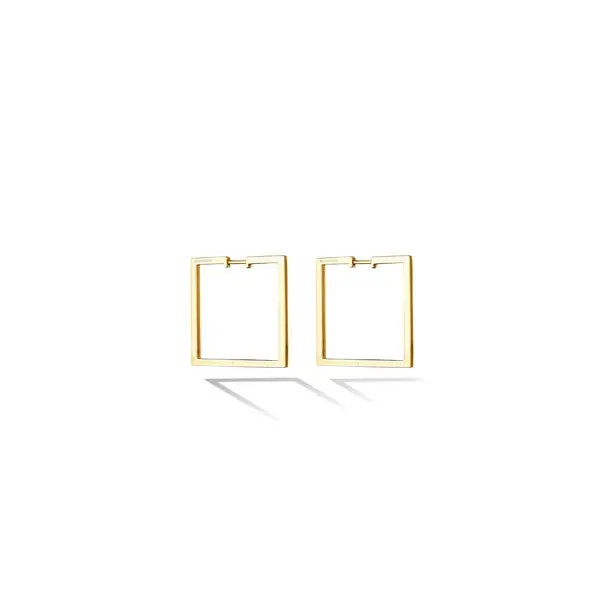 CADAR Medium Yellow Foundation Hoop Earrings - One-color