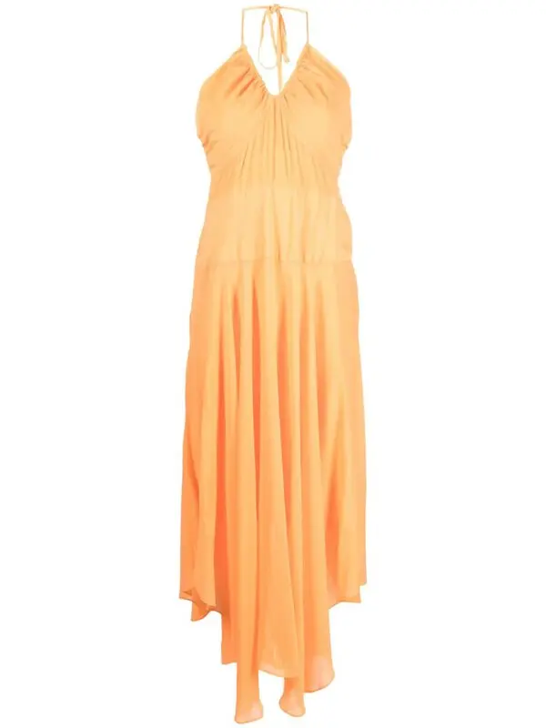 Dkny Crinkle Rayon Maxi Dress