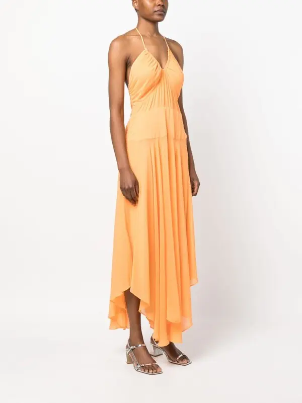 Dkny Crinkle Rayon Maxi Dress