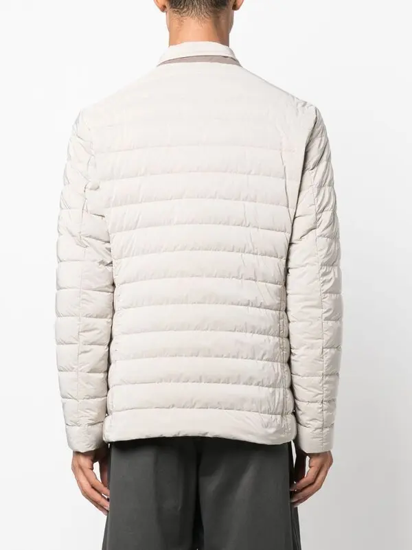 MOORER Calf Leather Button-up Coat - Neutrals