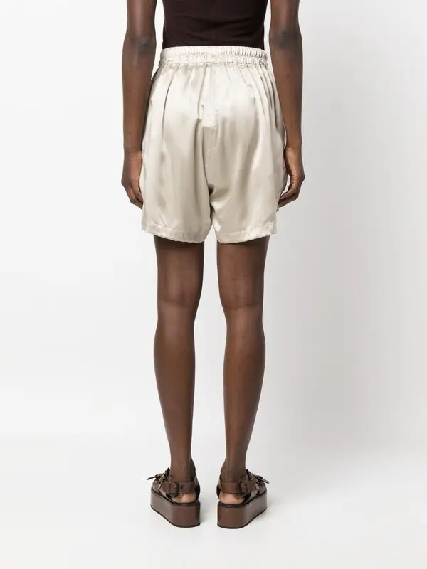 Rick Owens Drawstring Silk Shorts