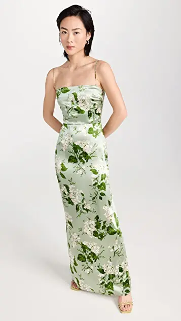 frankie silk dress tea garden Frankie Silk Tea Garden  Petite Chrie