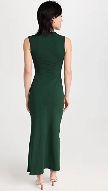 amiah knit dress reformation Reformation Amiah Knit Dress In Forest - 30% Off