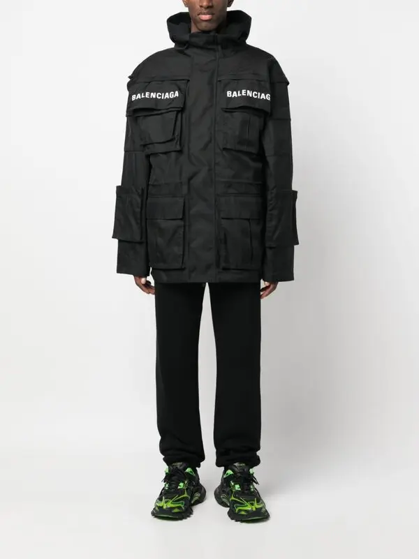 Balenciaga Logo-print Oversized Technical Parka