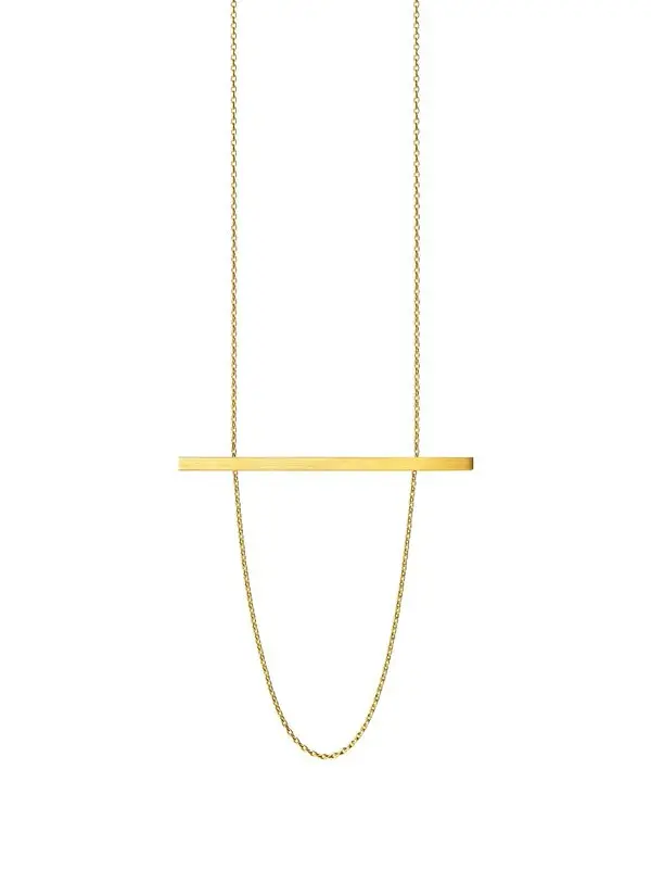 Shihara 18kt Yellow Bar Slider Necklace - Gold