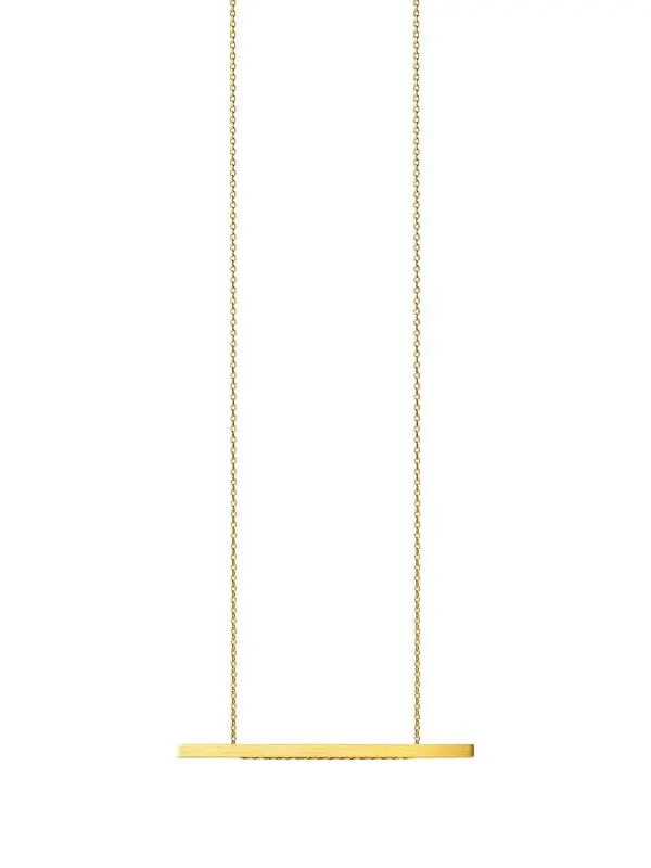 Shihara 18kt Yellow Bar Slider Necklace