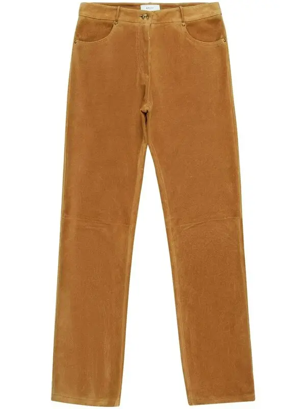 Bally Leather Straight-leg Trousers