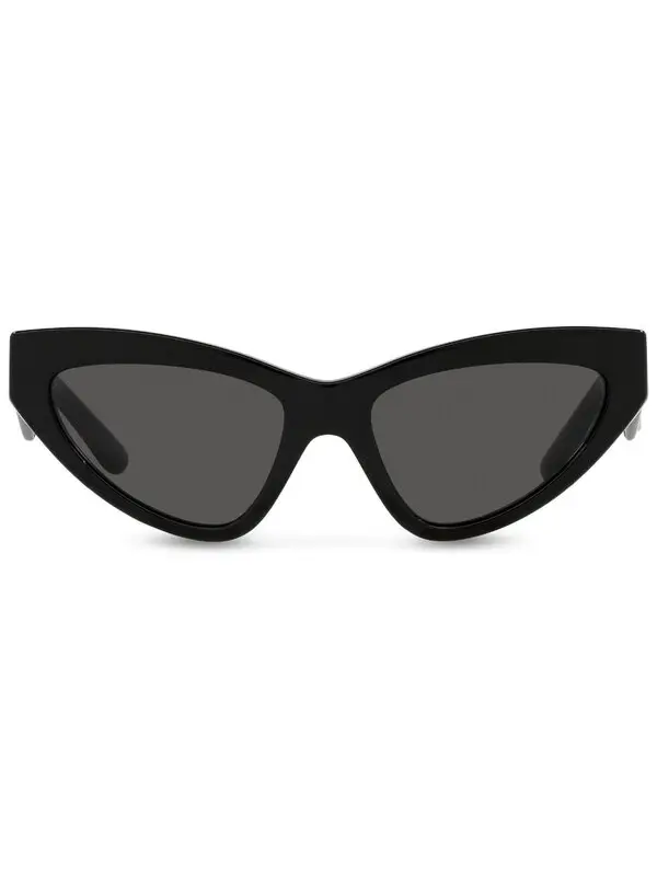 Dolce & Gabbana Logo Cat-eye Sunglasses - Black