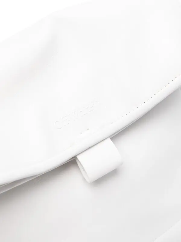 Off-White Booster Leather Shoulder Bag - White
