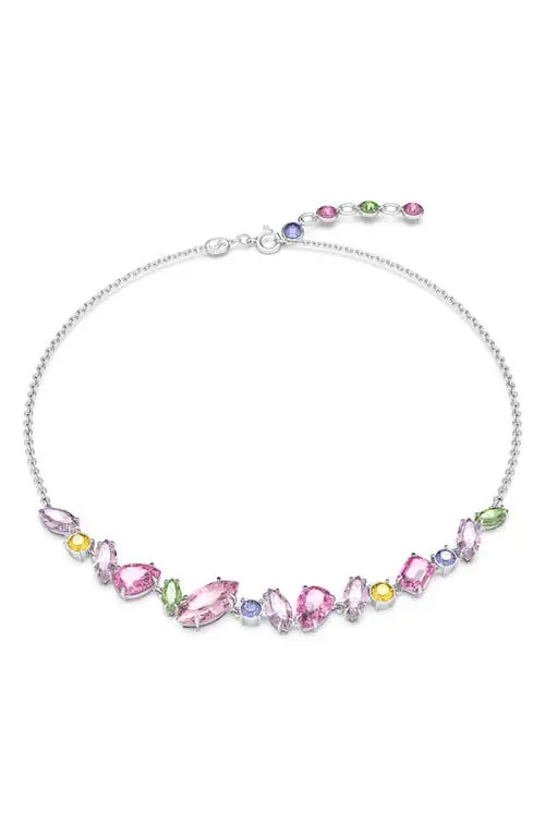 SWAROVSKI Gema Frontal Necklace - Pink