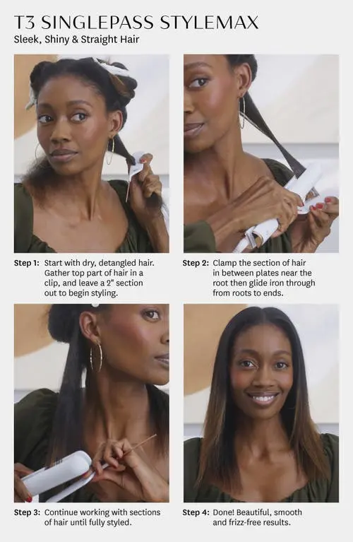 T3 Singlepass® Stylemax Flat Iron - White