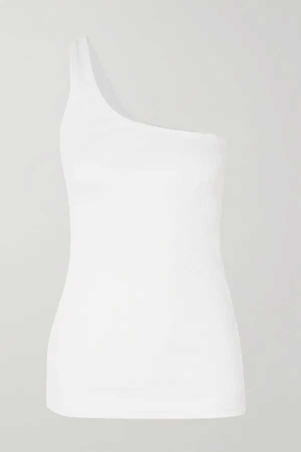 Isabel Marant Tresia One-shoulder Ribbed Cotton-jersey Tank