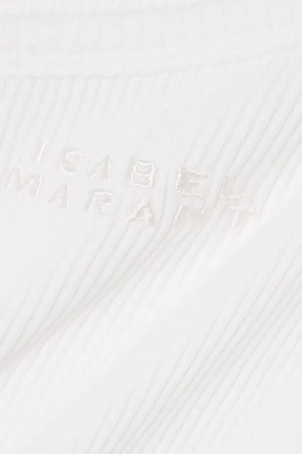 Isabel Marant Tresia One-shoulder Ribbed Cotton-jersey Tank