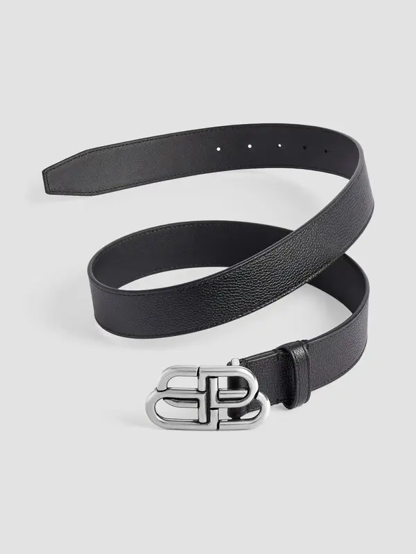 Balenciaga Bb Large Belt - Black