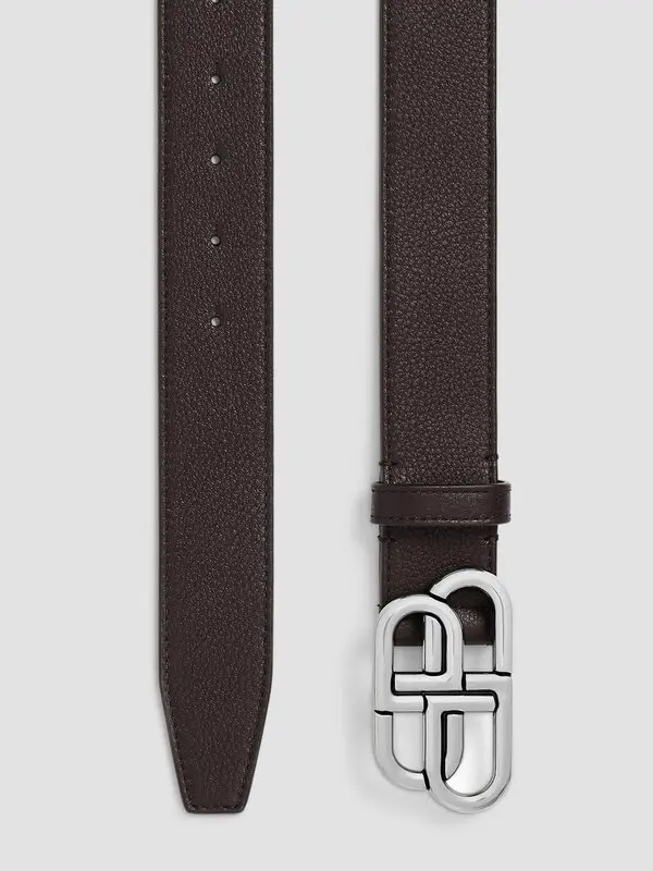 Balenciaga Bb Large Belt - Espresso