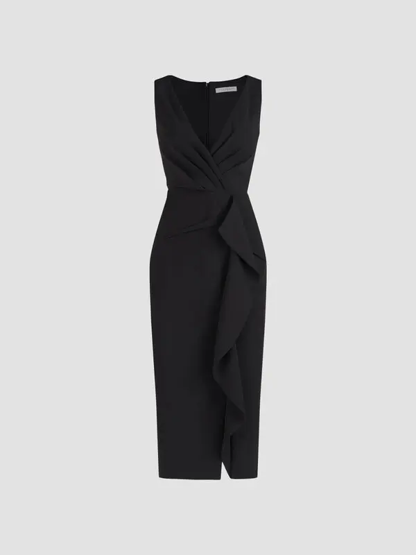 KAY UNGER Brynn Stretch Crepe Sheath Dress