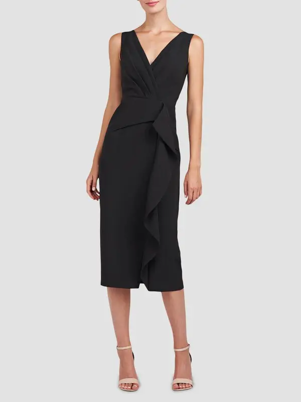 KAY UNGER Brynn Stretch Crepe Sheath Dress