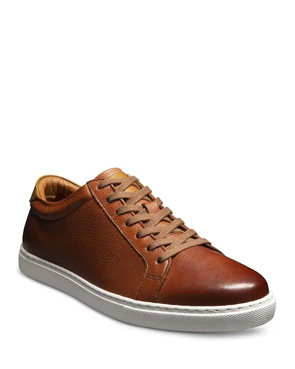 Allen Edmonds Courtside Leather Low-Top Sneakers Chili