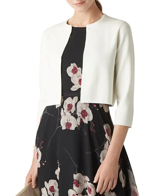 HOBBS LONDON Ella Cropped Cardigan - Ivory