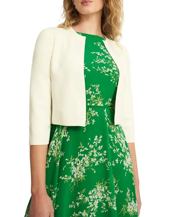 HOBBS LONDON Ella Cropped Cardigan - Ivory