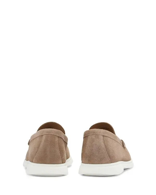 BOSS Sienne Slip On Moc Toe Loafers - Medium Beige