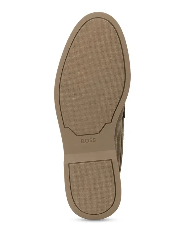 Hugo Boss Sienne Moc Toe Loafers - Olive Tonal