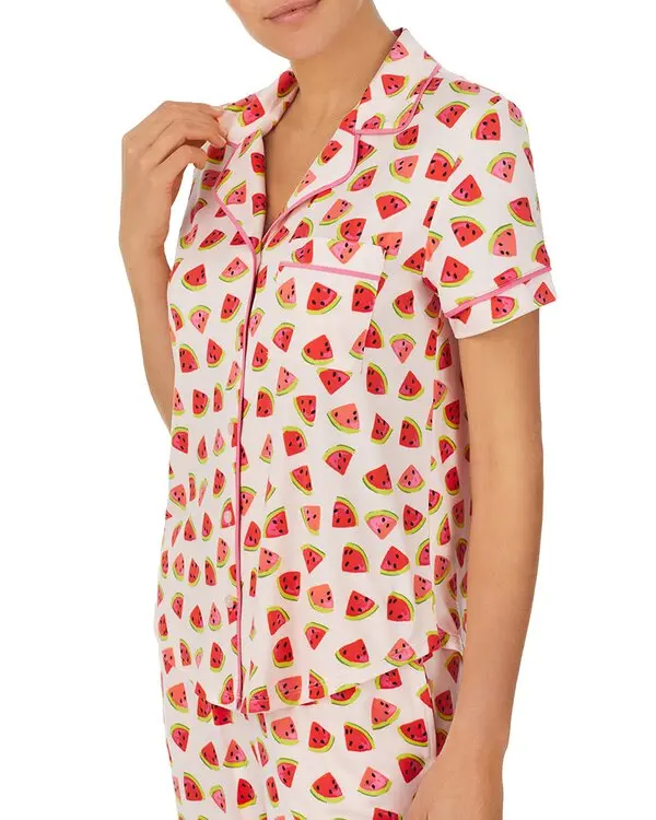 Kate Spade New York Printed Cropped Pajama Set