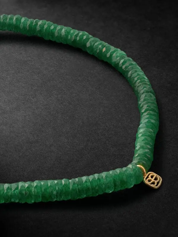 SYDNEY EVAN Rainbow Peace Sign Multi-stone Beaded Bracelet