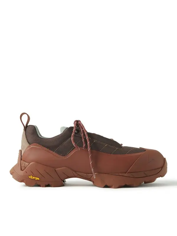ROA Katharina Rubber And Leather-trimmed Mesh Hiking Sneakers