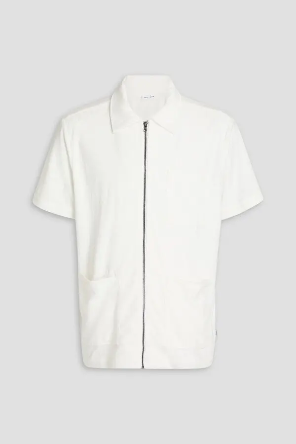 Onia Cotton-blend Terry Shirt - White