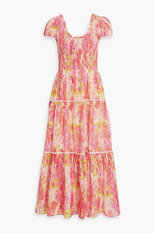 LoveShackFancy Elisabelle Floral-print Maxi Dress