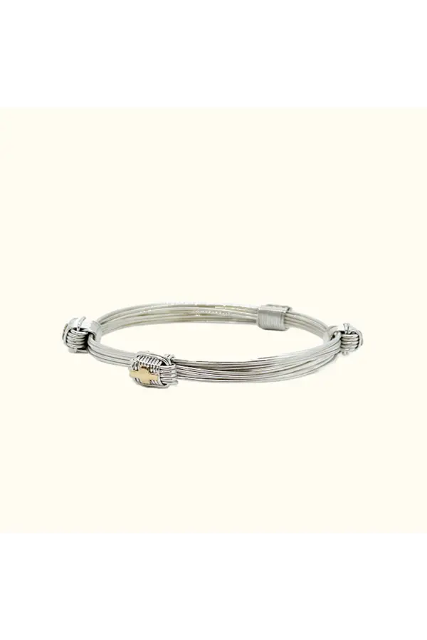 NORTON AND HODGES Safari Four Knot Bracelet - Silver