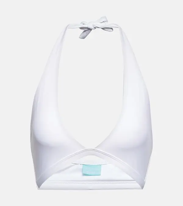 Melissa Odabash Prague Halterneck Bikini Top - White