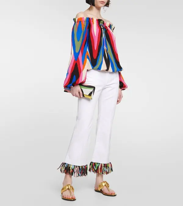 Emilio Pucci High-rise Cropped Trousers