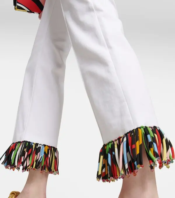 Emilio Pucci High-rise Cropped Trousers