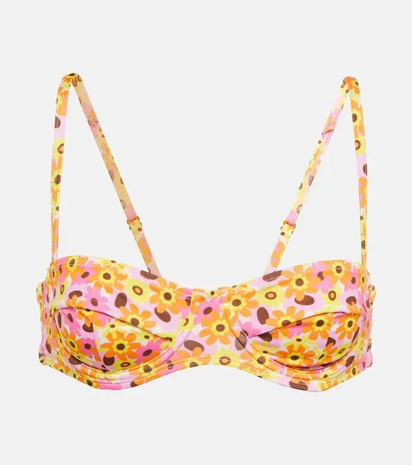 BANANHOT Lenny Floral Bikini Top - Multicoloured