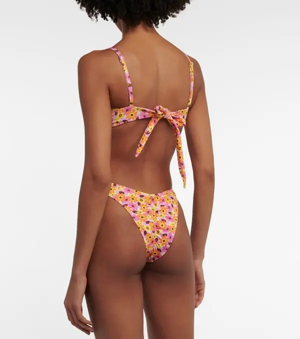 BANANHOT Lenny Floral Bikini Top
