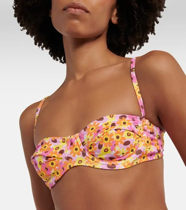 BANANHOT Lenny Floral Bikini Top