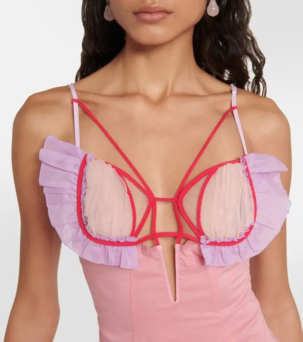NENSI DOJAKA Silk-blend Minidress