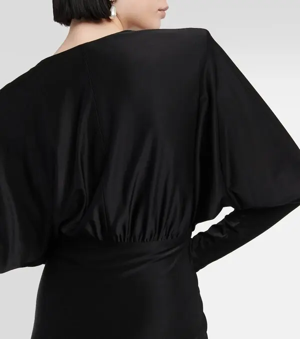 Alexandre Vauthier Satin Midi Dress