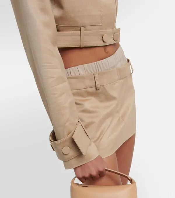 AYA MUSE Cropped Wool-blend Jacket