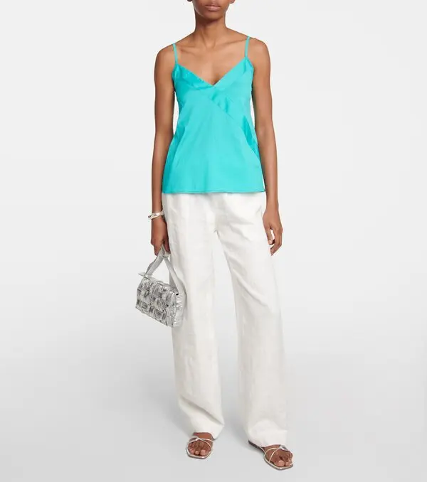 Max Mara Regalo Cotton-blend Poplin Top