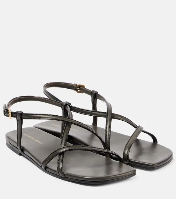 Dries Van Noten Leather Sandals - Brown