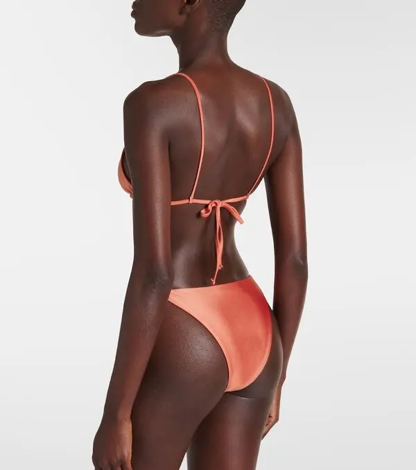 Jade Swim Triangle Bikini Top - Red